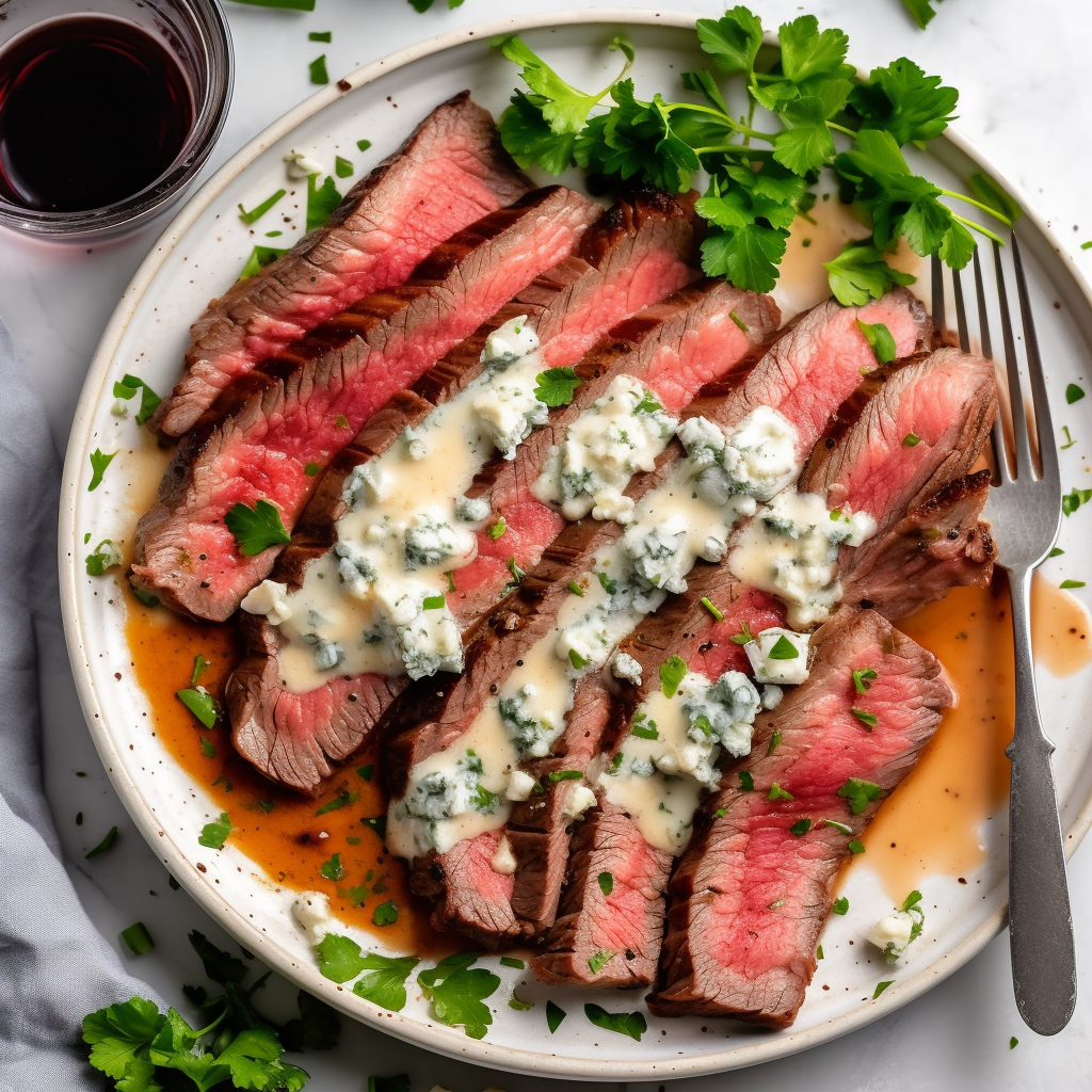 Succulent Steak With Rich Blue Cheese Sherry Sauce | Kerry Cooks