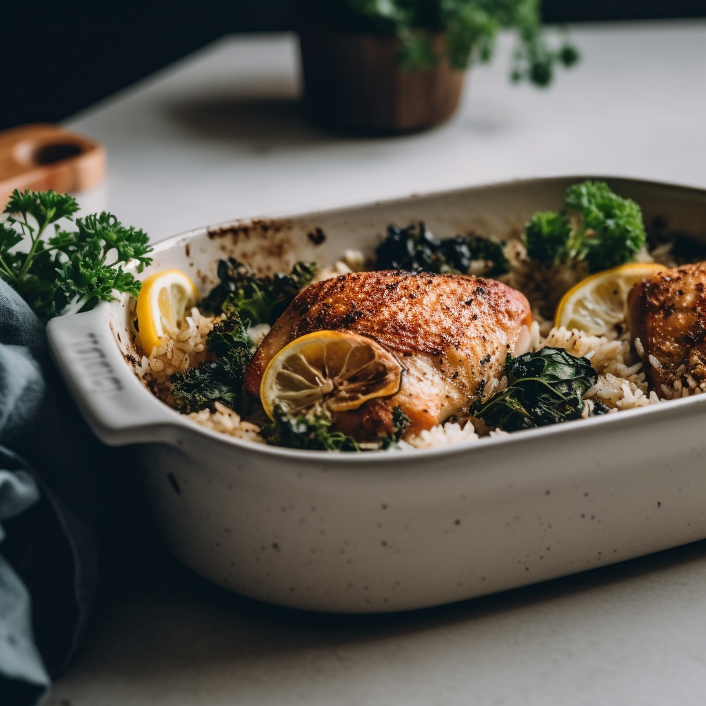 Hearty Chicken Kale Rice Bake: A Family Favorite | Kerry Cooks