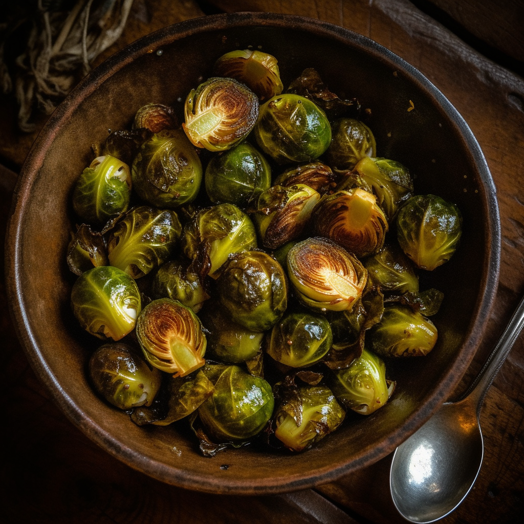 Savory Roasted Brussels Sprouts With A Garlic Twist | Kerry Cooks