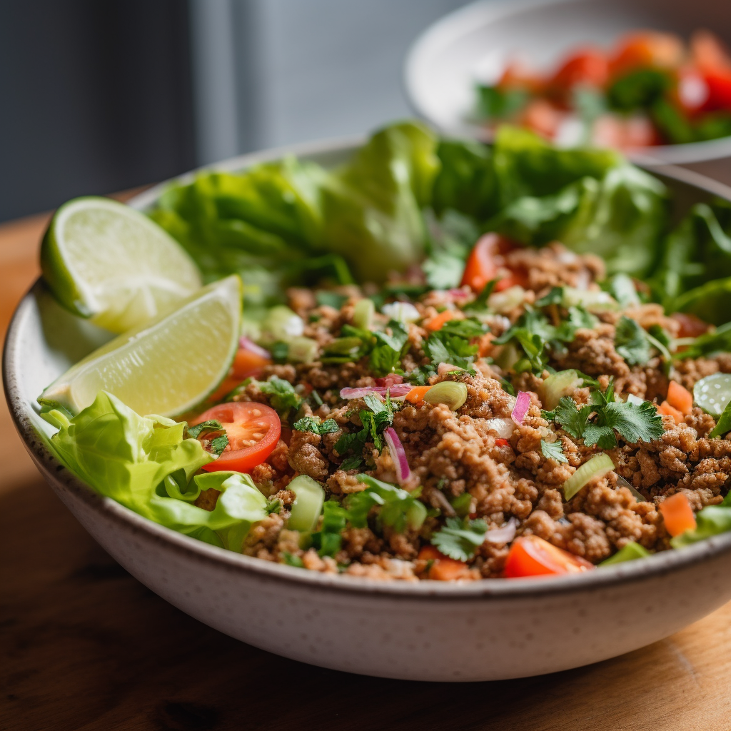 Easy Gluten-Free Dairy-Free Larb Salad | Kerry Cooks